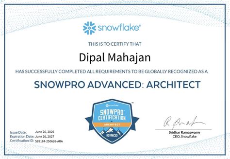 Snowflake Certification Dataarchitecture Clouddataplatform