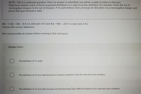 Solved Note This Is A Multi Part Question Once An Answer