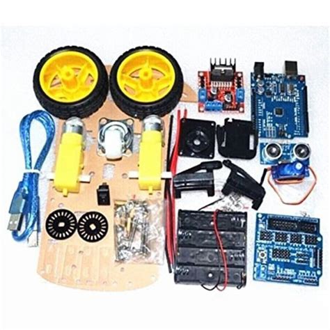 smart car tracking motor smart robot car chassis 2wd kit ultrasonic hc