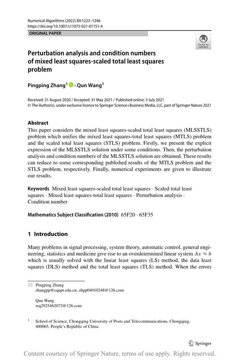 Perturbation Analysis And Condition Numbers Of Mixed Least Squares Scaled Total Least Squares