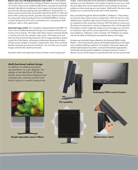 Nec Lcd2190uxp Bk Brochure