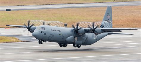 C 130j Super Hercules Looks Like A Camouflaged Metal Bird Over Alaska