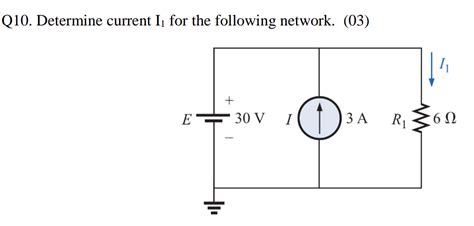 solved q10 determine current i₁ for the following network