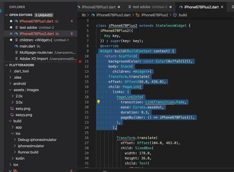 Page Transition Flutter Error · Issue 64 · Adobexdxd To Flutter
