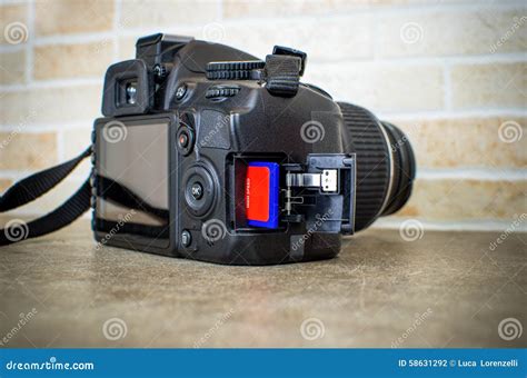 Camera Sd Card Stock Photo Image Of Slot Insert Storage