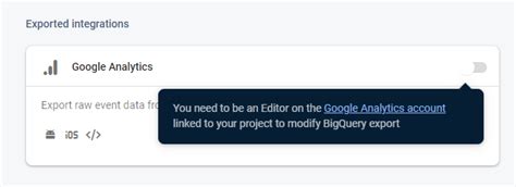 Firebase Analytics To Bigquery Export Not Working Stack Overflow