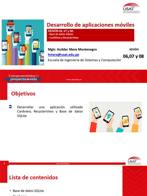 sesión 06 07y08 cardview recyclerview base de datos sqlite pdf