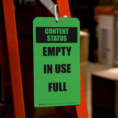 Content Status Emptyin Usefull Green Tear Off Tag