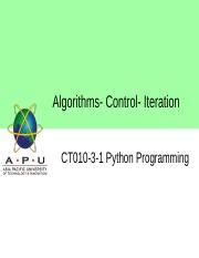 Mastering Control Structures and Iteration in Python Programming | Course Hero