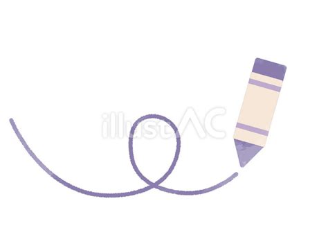 クレヨン 紫イラスト No 25673365｜無料イラスト・フリー素材なら「イラストac」