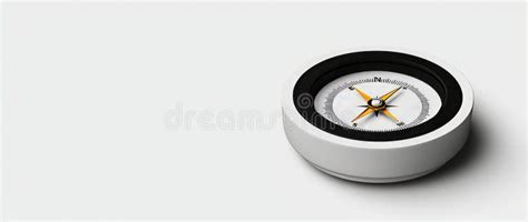 Golden Arrow Pointing Toward North On Compass 3d Illustration Stock Illustration Illustration