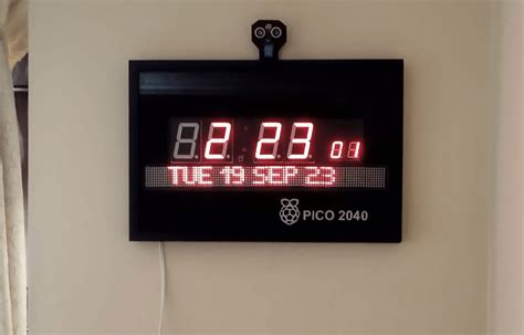 multi functional clock system with two pico 2040 based units arduino
