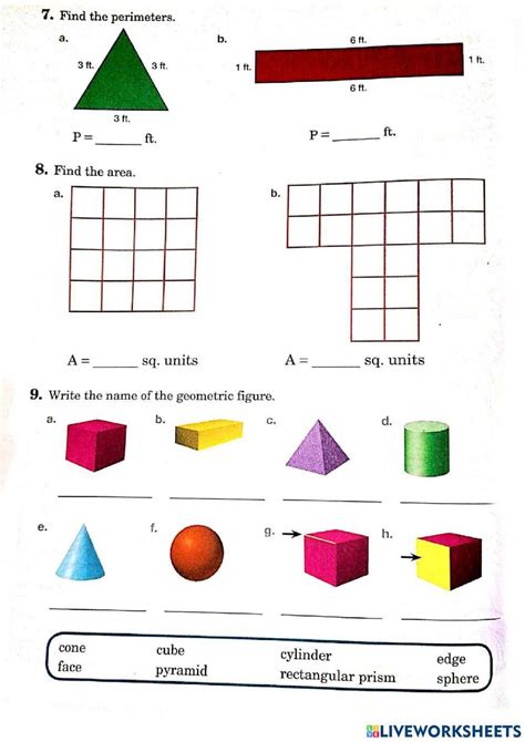 Math Test 3 Worksheet Live Worksheets