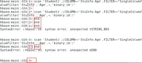 Hbase命令输错时无法执行情形及解决方案hbase命令行不小心按了分号怎么办 Csdn博客