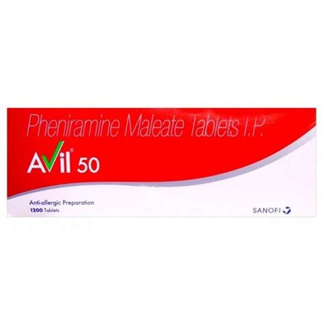 Pheniramine Avil 50 Mg Packaging Size 10 Tablets At ₹ 150 Stripe In Nagpur