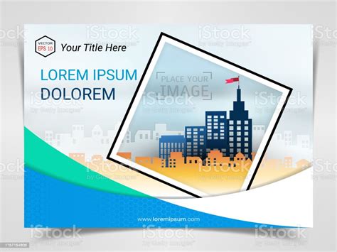 인쇄 광고 준비 템플릿 회사 마케팅 프리젠 테이션 레이아웃을위한 A4 크기 디자인 및 사진 배경을위한 공간 브로셔 전단지 잡지 표지 및 포스터에 대한 사용과 디자인을