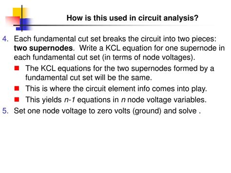 PPT Lecture Graph Theory In Circuit Analysis PowerPoint Presentation ID