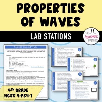 Properties Of Waves Lab Stations By The Teachers Upstairs TPT