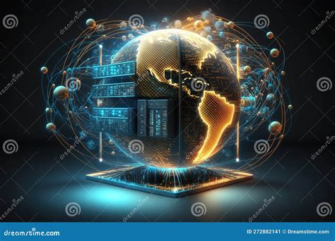 Digital Globe Concept Generative Ai Stock Illustration Illustration Of Mind Tech 272882141