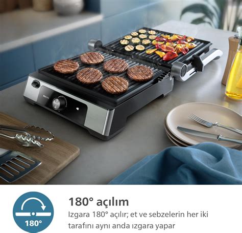 Philips 5000 Serisi Contact Grill Hd630190 2200 W Tost Makinesi