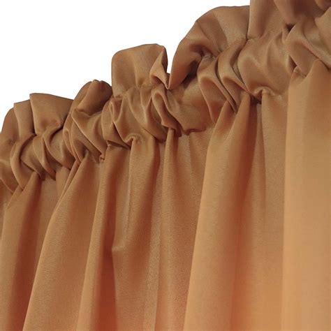 Cortina Listada Pasante Oro 140x225 Orange Promart