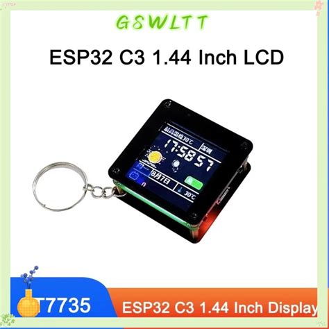 หน้าจอ Lcd Gswltt Esp32 C3 Spi อินเทอร์เฟซจอแสดงผล Lcd คุณภาพสูงแบบพกพา 144 นิ้ว Mini Tv