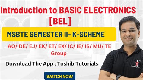 introduction to basic electronics bee sem 2 k scheme msbte