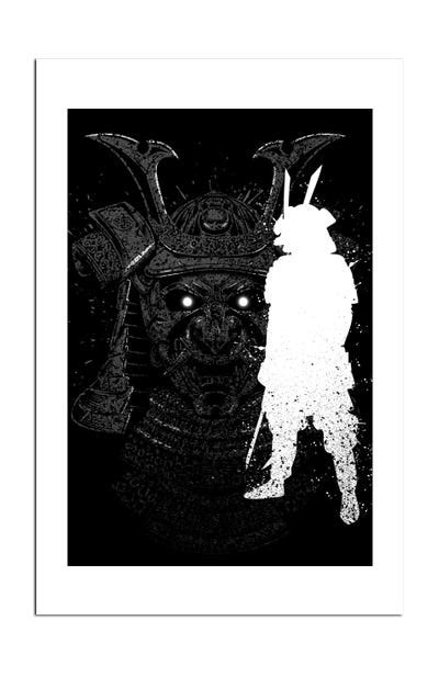 Inking Samurai Canvas Wall Art By Alberto Perez Icanvas