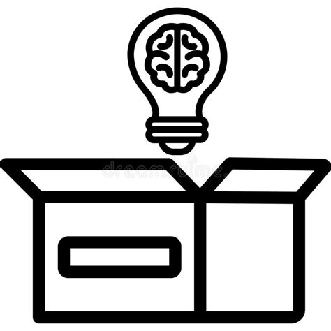 Out Of The Box Outline Vector Icon That Can Easily Edit Or Modify