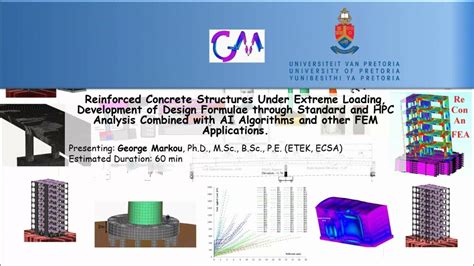 Modeling Of Rc Structures Under Extreme Loading Hpc Analysis Combined With Ai Algorithms And