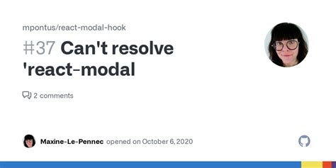 Cant Resolve React Modal · Issue 37 · Mpontusreact Modal Hook · Github