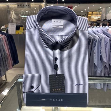 [예작]남성와이셔츠 스넵 캐쥬얼한 런던 스트라이프 슬림핏긴팔 Yj2sbs159ny 이랜드몰