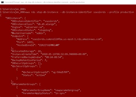 How To Stop An Aws Rds Sql Server Using A Web Console And Aws Cli