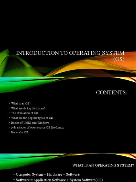 introduction to operating system pdf operating system bios
