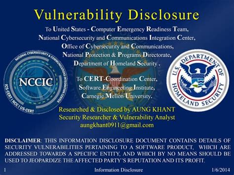 Vulnerability Disclosure Cve 2014 0344 Ppt