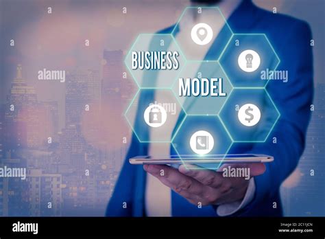 Handwriting Text Business Model Conceptual Photo Model Showing How A Company Operates To