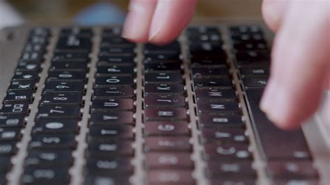 Premium Stock Video Woman S Finger Typing On Laptop Keyboard