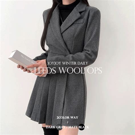 고퀄리티 리즈 모직 플리츠 치마 바지 원피스 점프수트 2color