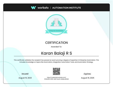 Karan Balaji R S On Linkedin Im Happy To Share That Ive Obtained A New Certification Enterprise