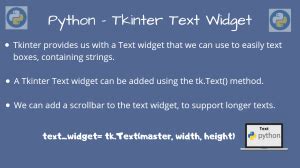 Tkinter Text Widget With Tkinter Scrollbar AskPython