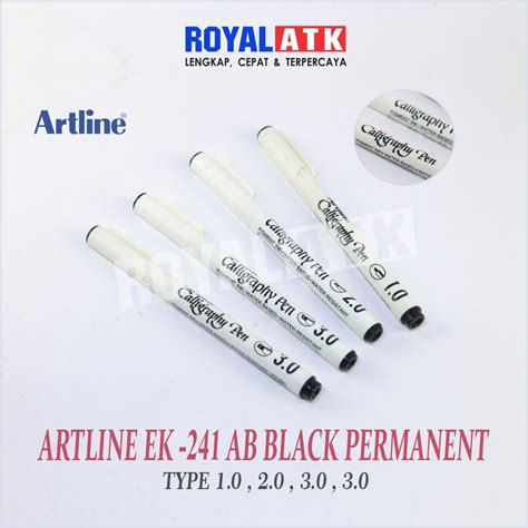Jual Pulpen Artline Callygraphy Pen Chisel And Standard Shape Ek 241 Ek 242 Ek 243 Ek 243ab