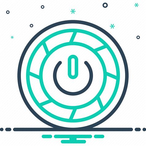 Button On Switch Electronic Switching Push Round Icon Download On Iconfinder