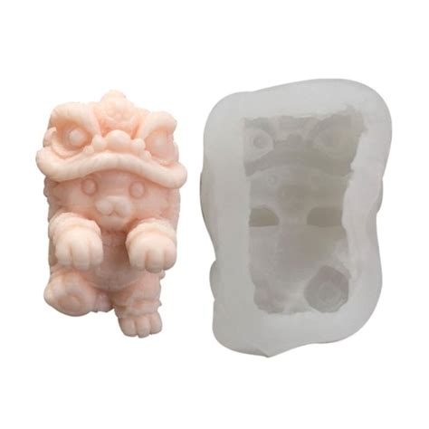 Ice Cube Form Silikon Söt djur Iskuber Form 3D Kattbjörn Ice Cube Form