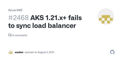 AKS X Fails To Sync Load Balancer Issue Azure AKS GitHub