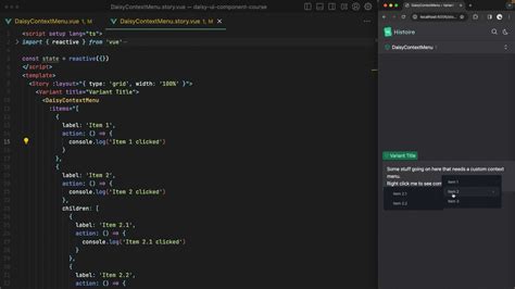Wrap Radix Vue For Quick Accessibility And Functional Support Context Menu Component