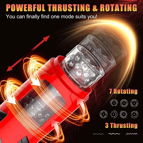 Male Masturbater Automatic HandsFree Telescopic Rotating Stroker Cup Men Sex Toy EBay