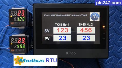 Hmi Kinco Modbus Rtu Omron Tk4s Tutorial