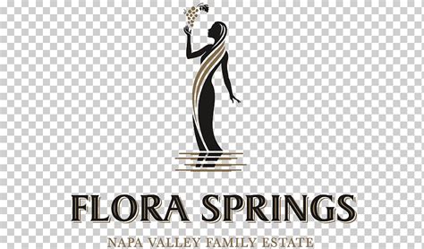 Logo Flora Springs Bodega Y Viñedos Fuente De Vid De Uva Común Línea