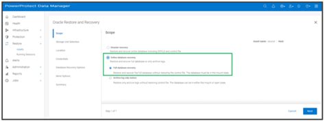 centralized restore and recovery of oracle backups powerprotect data