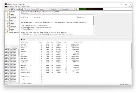 Screenshots Openmpt Open Modplug Tracker